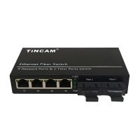 China TiNCAM Gigabit 4-Port PoE+ Fiber Switch 2 Fiber Ports 20km Single-Mode SC Power Supply 65W for IP Cameras WiFi APs & CCTV Networks – TBC-PSF5104E-2D20 for sale