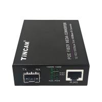 China TiNCAM Gigabit PoE+ Fiber Media Converter with SFP Port 48W PoE Power Supply 1000Mbps Ethernet to Fiber for IP Cameras WiFi APs & CCTV Networks – TBC-PS5101E-1SFP for sale