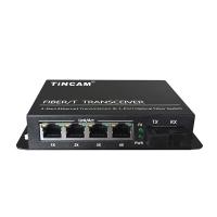 China TiNCAM Gigabit 4-Port PoE+ Fiber Media Converter 3km or 20km Single-Mode Single Fiber SC Power Supply 65W 1000Mbps Ethernet to Fiber for IP Cameras WiFi APs & CCTV Networks – TBC-PSF5104E-S03/20A for sale