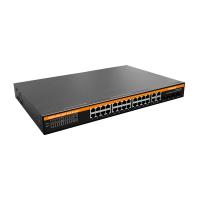 China TiNCAM Factory OEM 32-Port Gigabit PoE+ Fiber Switch, 24-Port 1000M PoE, 4-Port Combo SFP, 400W PoE Budget, 64Gbps Switching Capacity for IP Cameras, WiFi APs & CCTV Networks – TBC-PSL5124U40-4CF for sale