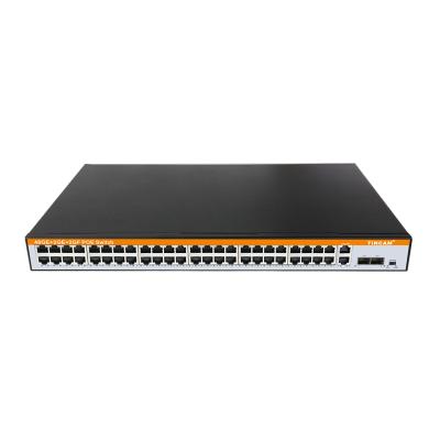 China TiNCAM Factory OEM 52-Port Gigabit PoE+ Fiber Switch, 48-Port PoE, 2 Gigabit RJ45 & 2 SFP Ports, 700W PoE Budget, VLAN, 104Gbps Switching Capacity for CCTV, IP Cameras & WiFi APs – TBC-PS5148U-4PF for sale