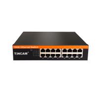 China TiNCAM 16-Port Gigabit Ethernet Switch Unmanaged Desktop Network Switch Metal Housing Plug & Play TBC-S5016NS for sale