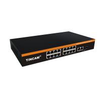 China TiNCAM 19 Port Gigabit Ethernet Switch 16 x Gigabit RJ45 Ports + 2 x Gigabit Uplink Ports + 1 x Gigabit SFP Port Desktop/Rack-Mountable Unmanaged 10/100/1000Mbps Network Switch TBC-S5116N-3PF for sale