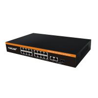 China TiNCAM 19 Port Gigabit Ethernet Switch 16 x Gigabit RJ45 Ports + 2 x Gigabit Uplink Ports + 1 x Gigabit SFP Port Desktop/Rack-Mountable Unmanaged 10/100/1000Mbps Network Switch TBC-S5116N-3PF for sale