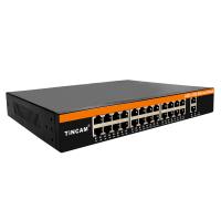 China TiNCAM 26 Port Gigabit Ethernet Switch 24 x Gigabit RJ45 Ports + 2 x Gigabit Uplink Ports Desktop/Rack-Mountable Unmanaged 10/100/1000Mbps Network Switch TBC-S5024N-2G for sale