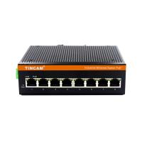 China TiNCAM 8 Port Industrial Ethernet Switch & PoE Switch 100Mbps Unmanaged DIN Rail Mount Wide Voltage DC12-57V -40°C to 85°C TBC-GFS2308/TBC-GFPS2308 for sale