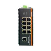China TiNCAM 9 Port Industrial Ethernet Switch & PoE Switch 100Mbps Unmanaged DIN Rail Mount Wide Voltage DC12-57V -40°C to 80°C TBC-GFS2309/TBC-GFPS2309 for sale