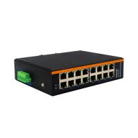 China TiNCAM 16 Port Industrial Ethernet Switch & PoE Switch 100Mbps Unmanaged DIN Rail Mount Wide Voltage DC12-57V -40°C to 80°C TBC-GFS2316/TBC-GFPS2316 for sale
