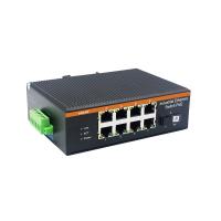 China TiNCAM 10/100M 1 fiber port+8 RJ45 ports  Industrial Ethernet Switch & PoE Switch 100Mbps Unmanaged DIN Rail Mount Wide Voltage DC12-57V -40°C to 85°C TBC-GF2318/TBC-GFP2318 for sale