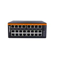 China TiNCAM 24 Port Industrial Ethernet Switch 100Mbps Unmanaged DIN Rail Mount Wide Voltage DC12-52V -40°C to 80°C TBC-GFS2324 for sale