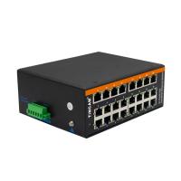China TiNCAM 24 Port Industrial Ethernet Switch 100Mbps Unmanaged DIN Rail Mount Wide Voltage DC12-52V -40°C to 80°C TBC-GFS2324 for sale