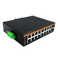 China TiNCAM Industrial Managed Ethernet Switch 16 Gigabit Port 2 SFP DIN Rail DC12-57V -40℃ to 85℃ TBC-GF2516-2SFP for sale