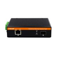 China TiNCAM Industrial Gigabit Fiber Media Converter 1 SFP to 1 RJ45 Port PoE Optional Single Mode MM Dual Fiber WDM 550m 2km 20km DIN Rail Mount for Industrial Networking TBC-GF2501-1SFP/TBC-GFP2501-1SFP for sale