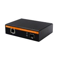 China TiNCAM Industrial Gigabit Fiber Media Converter 1 SFP to 1 RJ45 Port PoE Optional Single Mode MM Dual Fiber WDM 550m 2km 20km DIN Rail Mount for Industrial Networking TBC-GF2501-1SFP/TBC-GFP2501-1SFP for sale