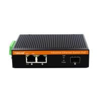 China TiNCAM Industrial Gigabit Fiber Media Converter 1 SFP to 2 RJ45 Port PoE Optional Single Mode MM Dual Fiber WDM 550m 2km 20km DIN Rail Mount for Industrial Networking TBC-GF2502-1SFP/TBC-GF2502-1SFP for sale