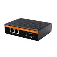China TiNCAM Industrial Gigabit Fiber Media Converter 1 SFP to 2 RJ45 Port PoE Optional Single Mode MM Dual Fiber WDM 550m 2km 20km DIN Rail Mount for Industrial Networking TBC-GF2502-1SFP/TBC-GF2502-1SFP for sale