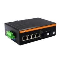 China TiNCAM Gigabit Industrial Ethernet Switch 2 SC to 4 RJ45 Port PoE Optional Single Mode MM Dual Fiber WDM 550m 2km 20km DIN Rail Mount for Industrial Networking TBC-GF2524-S20AB/TBC-GFP2524-S20AB for sale