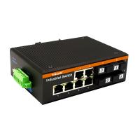 China TiNCAM Industrial Ethernet switch 4 SC to 6 RJ45 Port PoE Optional Single Mode Fiber WDM 550m 2km 20km DIN Rail Mount for Industrial Networking TBC-GF2546-S20AB/TBC-GFP2546-S20AB for sale