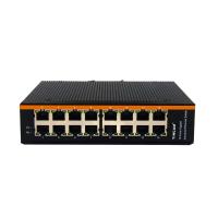 China TiNCAM 16 Port Gigabit Industrial Ethernet Switch 16 RJ45 Dual Power Wide Temperature DIN Rail Mount for Industrial Networking TBC-GFS2516 for sale