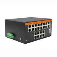 China TiNCAM 24 Port Gigabit Industrial Ethernet Switch 16 RJ45 PoE Optional Dual Power Wide Temperature DIN Rail Mount for Industrial Networking TBC-GFS2524/TBC-GFPS2524 for sale