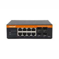China TiNCAM Industrial Ethernet switch 4 SFP to 8 RJ45 Port PoE Optional DIN Rail Mount for Industrial Networking TBC-GF2508-4SFP/TBC-GFP2508-4SFP for sale
