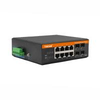 China TiNCAM Industrial Ethernet switch 4 SFP to 8 RJ45 Port PoE Optional DIN Rail Mount for Industrial Networking TBC-GF2508-4SFP/TBC-GFP2508-4SFP for sale