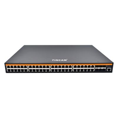 China TiNCAM 48 Port Gigabit Layer 2 Managed PoE Switch 6x10G SFP+ Uplink 520W Rackmount Ethernet Switch for Enterprise Networks TBC-PSM5248GE-6TF for sale