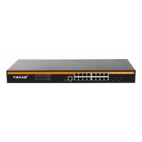 China TiNCAM 16 Port Gigabit Managed PoE Switch 2 SFP Fiber Uplink 300W Rackmount Ethernet Switch for Enterprise Networks TBC-RPM5216GE-2GF for sale