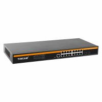 China TiNCAM 16 Port Gigabit Managed PoE Switch 2 SFP Fiber Uplink 300W Rackmount Ethernet Switch for Enterprise Networks TBC-RPM5216GE-2GF for sale