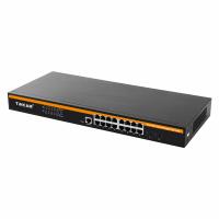China TiNCAM 16 Port Gigabit Managed PoE Switch 2 SFP Fiber Uplink 300W Rackmount Ethernet Switch for Enterprise Networks TBC-RPM5216GE-2GF for sale