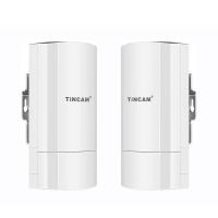 China TiNCAM 2.4GHz 300Mbps Outdoor Wireless Bridge CPE 1.5km IP65 2x2 MIMO 24V PoE Digital Display for CCTV Networks TBC-APE2721AB for sale