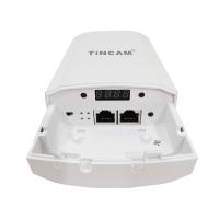 China TiNCAM 2.4GHz 300Mbps Outdoor Wireless Bridge CPE 1.5km IP65 2x2 MIMO 24V PoE Digital Display for CCTV Networks TBC-APE2721AB for sale