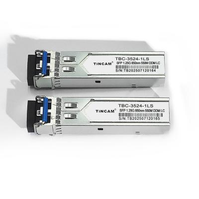 China TiNCAM 1.25G SFP Transceiver Gigabit Multimode Dual Fiber 550m 850nm LC Optical Module for Ethernet Fiber Networks TBC-3524-1LS for sale