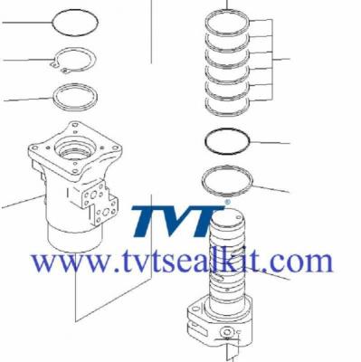 China Sealing parts sumitomo sh330 center jiont seal kit for sale