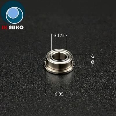 China SFR144TLZN 3.175*6.35*2.38 High Speed Dental Bearing Stainless Steel Torlon Cage for sale