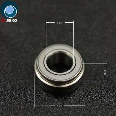 China SR144TLK1N 3.175*5.98*6.35 High Speed Dental Bearing Torlon Cage Ceramic Balls for sale