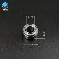 China SR144TLZWKN 3.175*6.35*2.78 High Speed Dental Bearing Stainless Steel Torlon Cage for sale