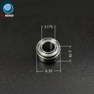 China SR144TLZWKN 3.175*6.35*2.78 High Speed Dental Bearing Stainless Steel Torlon Cage for sale