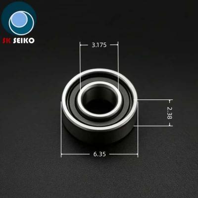 China SR144TLZN 3.175*6.35*2.38 High Speed Dental Bearing Silver Handpiece Bearing for sale
