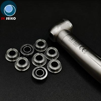 China SFR144TLZN 3.175*6.35*2.38 High Speed Dental Bearing  Torlon Cage Dental Bearing for sale