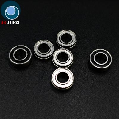 China SR144TLZWKN 3.175*6.35*2.78 High Speed Dental Bearing Stainless Steel Torlon Cage Color Silver for sale