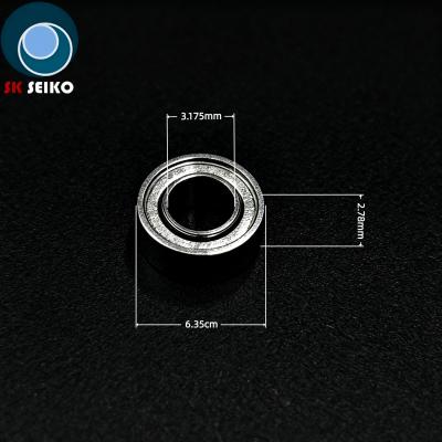 China SR144TLZWN 3.175*6.35*2.78 High Speed Dental Bearing Precision P4 Color Silver ISO standard for sale