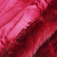 China Fuzzy Cardigan Tall  Fake Fur Long Coats Overcoat Shawl Collar Polyester Fiber for sale