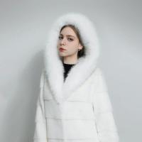 China Anti Pilling Womens Teddy Faux Fur Coat Moisture Wicking Faux Overcoat Hooded for sale