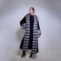 China Womens Winter Fake Fur Coat Faux Fur Trim Coat Cardigan With Inner Lining Hidden Hook Clasps for sale