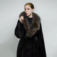 China Winter Long Black Faux Fur Coat Cardigan Fall Open Front Long Shagg Fuzzy Coat Womens for sale
