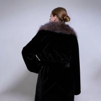 China Winter Long Black Faux Fur Coat Cardigan Fall Open Front Long Shagg Fuzzy Coat Womens for sale