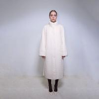 China Long Soft Plus Size Fur Coat Warm Eco Faux Fur Collar Coat Jacket Topcoat Outerwear for sale