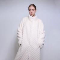 China Long Soft Plus Size Fur Coat Warm Eco Faux Fur Collar Coat Jacket Topcoat Outerwear for sale
