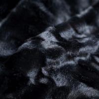 China Side Pockets Faux Fur Jacket Short Exquisite Coat Soft Black Fluffy Jacket for sale